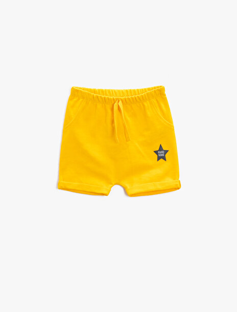 Koton Erkek Çocuk Şort Pamuklu Amblemli Koton Erkek Çocuk Şort Pamuklu Amblemli