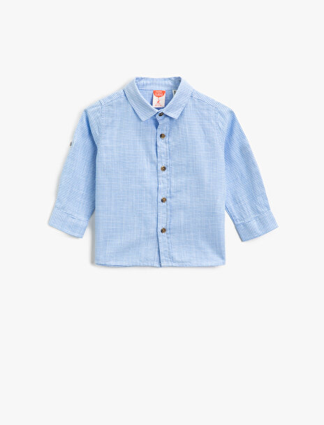 Koton Erkek Çocuk Kareli Klasik Yaka Pamuklu Uzun Kollu Gömlek Koton Erkek Çocuk Kareli Klasik Yaka Pamuklu Uzun Kollu Gömlek
