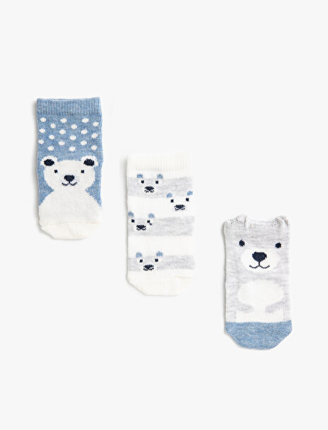 Koton Erkek Çocuk Erkek Bebek Desenli Çorap Seti Pamuklu Koton Erkek Çocuk Erkek Bebek Desenli Çorap Seti Pamuklu