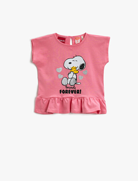Koton Kız Çocuk Snoopy Tişört Pamuklu Kısa Kollu Bisiklet Yaka Lisanslı Baskılı Koton Kız Çocuk Snoopy Tişört Pamuklu Kısa Kollu Bisiklet Yaka Lisanslı Baskılı