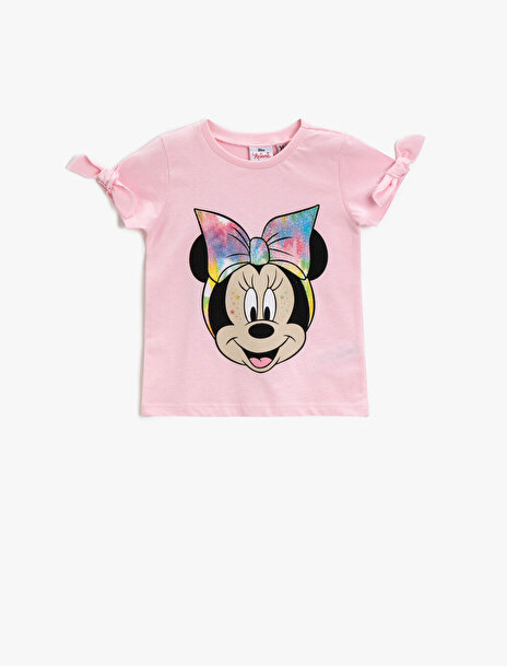 Koton Kız Çocuk Minnie Mouse Tişört Lisanslı Pamuklu