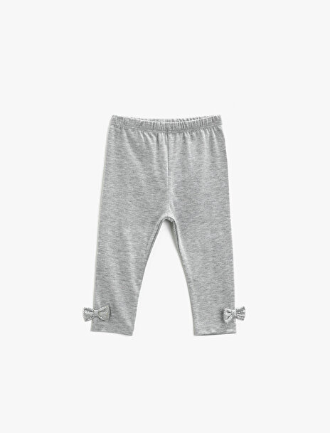 Koton Kız Çocuk Fiyonklu Normal Bel Tayt