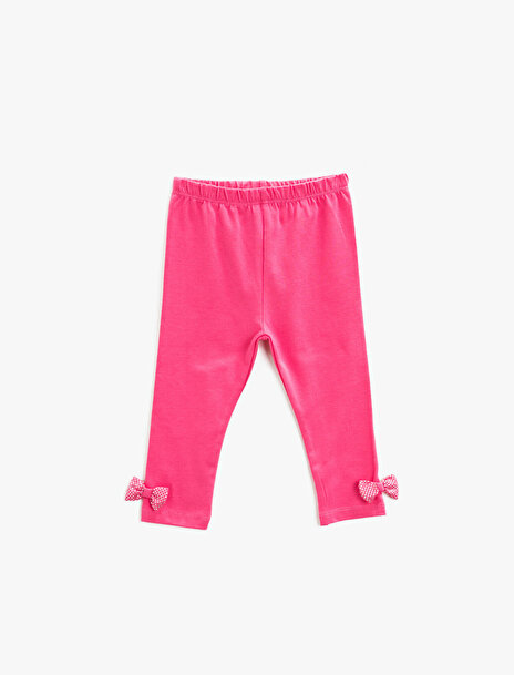 Koton Kız Çocuk Fiyonklu Normal Bel Tayt