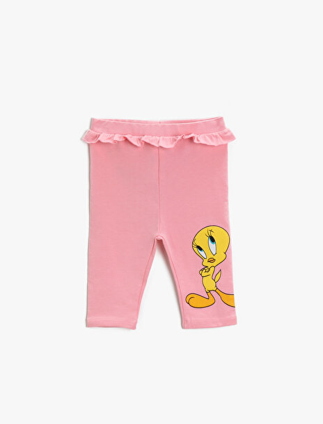 Koton Kız Çocuk Tweety Tayt Fırfırlı Pamuklu Lisanslı Koton Kız Çocuk Tweety Tayt Fırfırlı Pamuklu Lisanslı