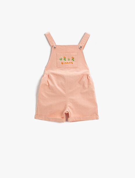 Koton Kız Çocuk İşlemeli Tulum