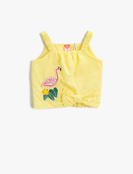 Koton Kız Çocuk İşlemeli Bluz Fiyonk Detaylı Pamuklu Koton Kız Çocuk İşlemeli Bluz Fiyonk Detaylı Pamuklu