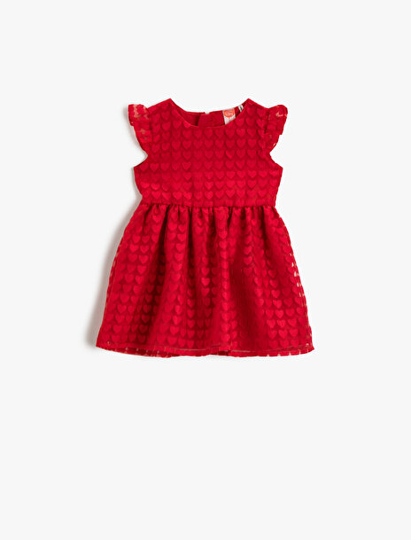 Koton Kız Çocuk Kalpli Elbise