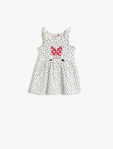 Koton Kız Çocuk Minnie Mouse Elbise Lisanslı Pamuklu