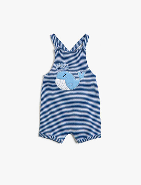 Koton Erkek Çocuk Çizgili Tulum Pamuklu