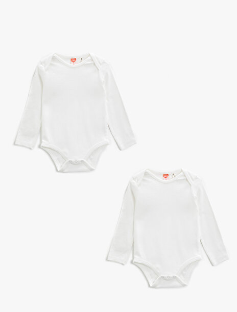 Koton Erkek Çocuk Uzun Kollu Çıtçıtlı Badi Pamuklu