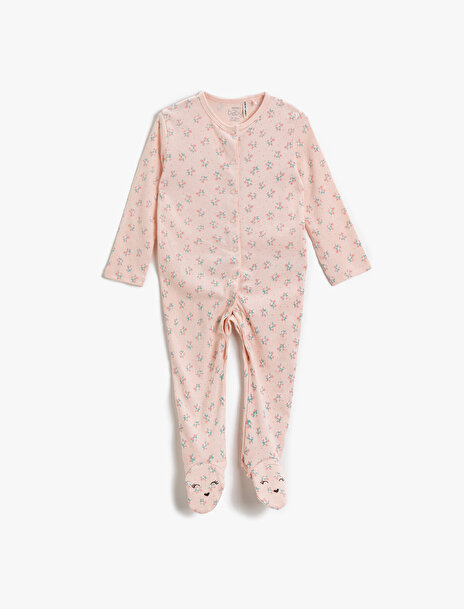 Koton Kız Çocuk Desenli Tulum Pamuklu