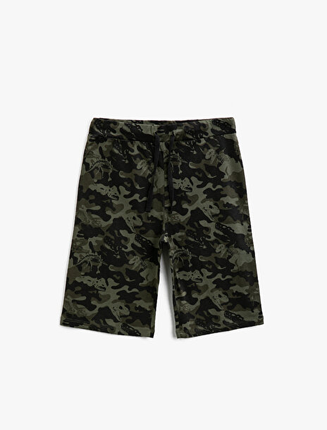 Koton Erkek Çocuk Dinozor Baskılı Şort Kamuflaj Desenli Pamuklu Koton Erkek Çocuk Dinozor Baskılı Şort Kamuflaj Desenli Pamuklu