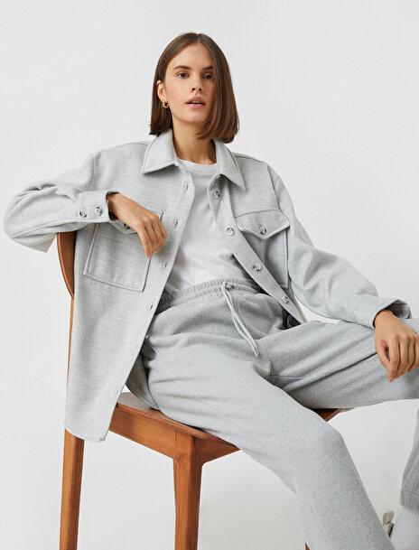 Koton Kadın Cepli Oversize Ceket