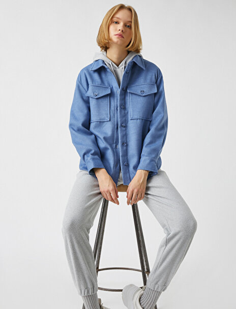 Koton Kadın Cepli Oversize Ceket