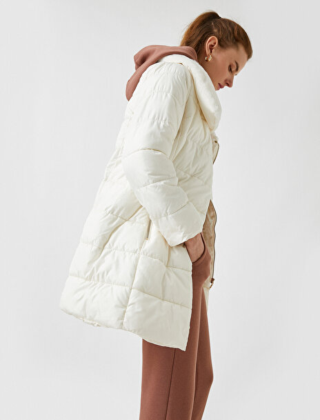 Koton Kadın Kapitone Anorak Mont