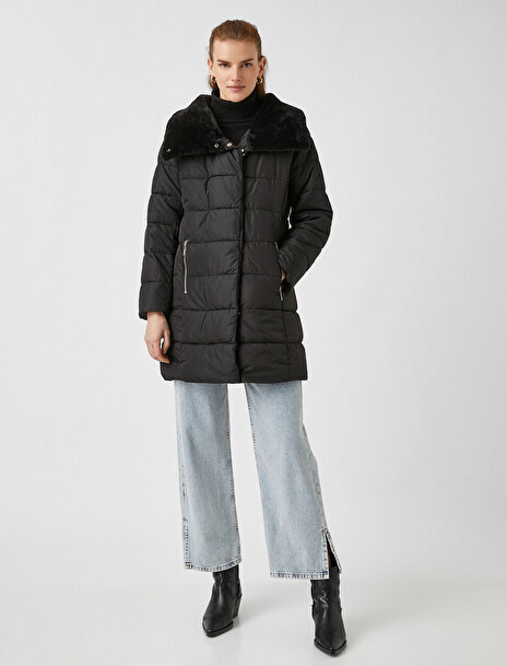 Koton Kadın Kapitone Anorak Mont