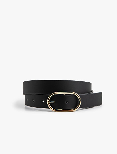 Koton Kadın Deri Görünümlü Tokalı Kemer