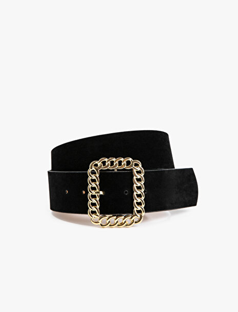 Koton Kadın Kemer Süet Görünümlü