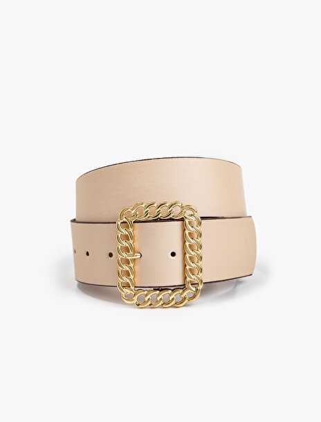 Koton Kadın Deri Görünümlü Kemer Tokalı