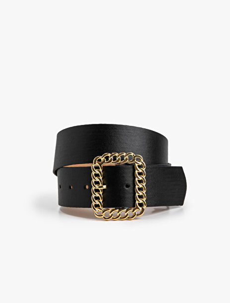 Koton Kadın Deri Görünümlü Kemer Tokalı