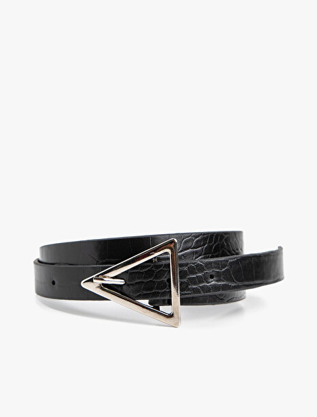 Koton Kadın Tokalı Deri Görünümlü Kemer