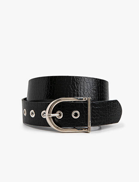 Koton Kadın Deri Görünümlü Kemer Tokalı