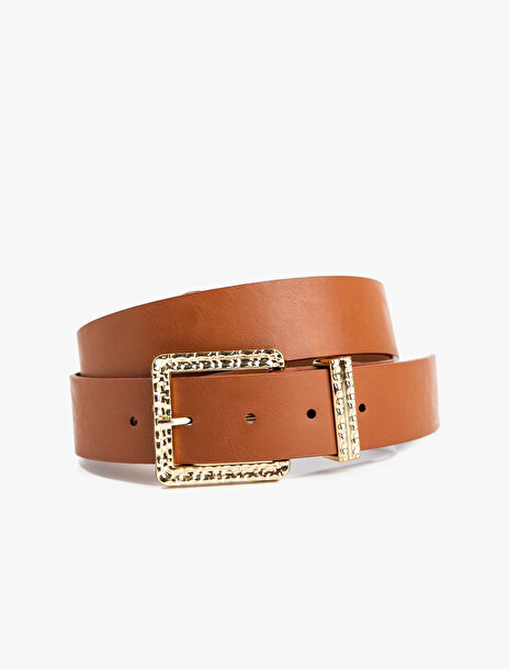 Koton Kadın Deri Görünümlü Kemer Tokalı