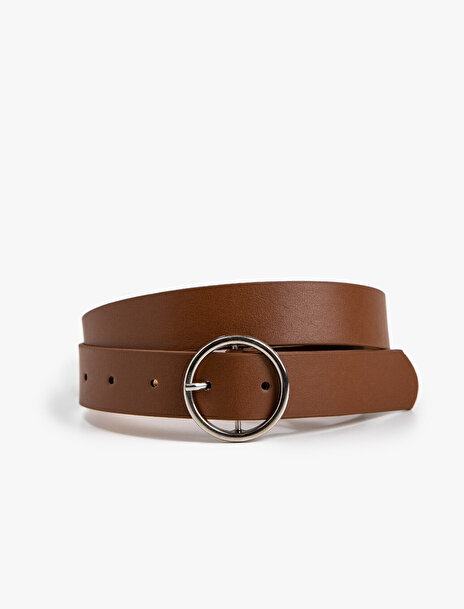 Koton Kadın Deri Görünümlü Kemer Tokalı