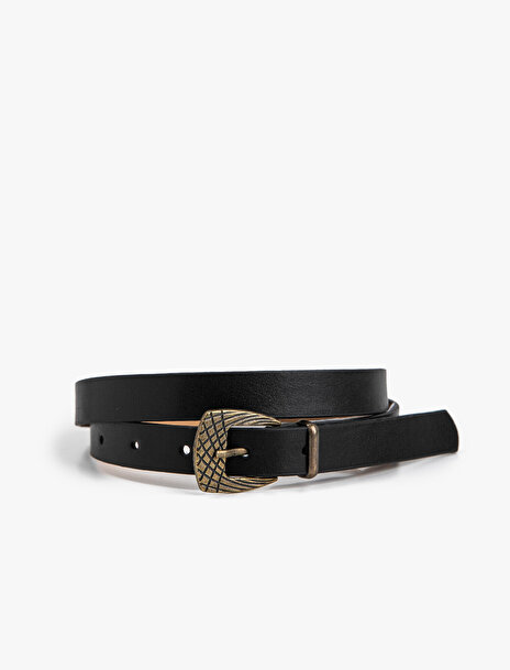 Koton Kadın Deri Görünümlü Kemer Tokalı