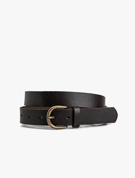 Koton Kadın Deri Görünümlü Kemer Tokalı