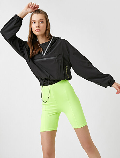 Koton Kadın Yarım Fermuarlı Kapüşonlu Sweatshirt Koton Kadın Yarım Fermuarlı Kapüşonlu Sweatshirt