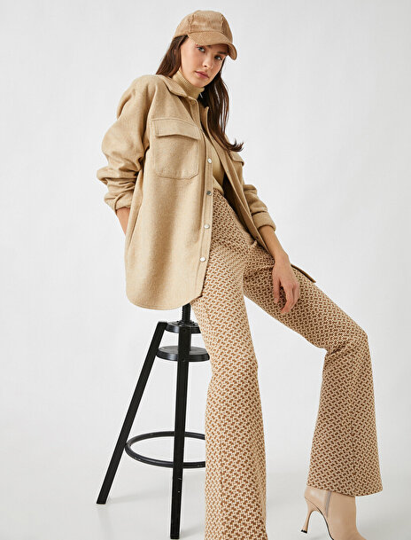 Koton Kadın Çıtçıtlı Cepli Ceket