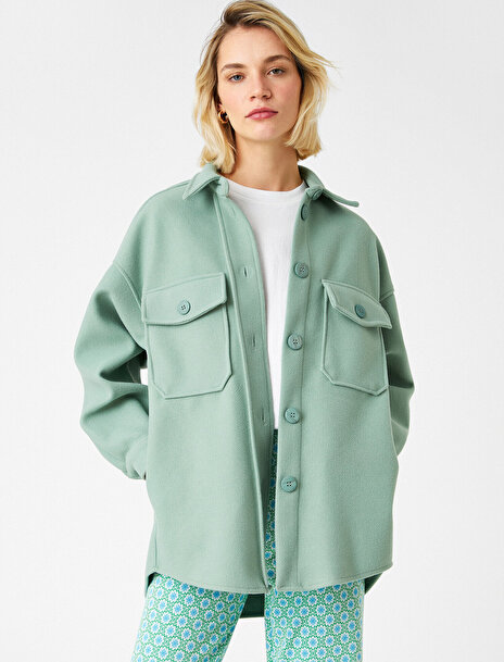 Koton Kadın Cepli Düğmeli Mont