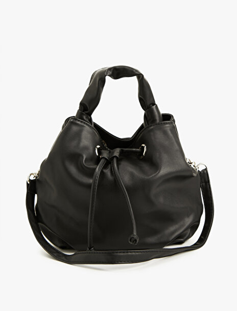 Koton Kadın Suni Deri Çanta Büzgülü Bağcıklı