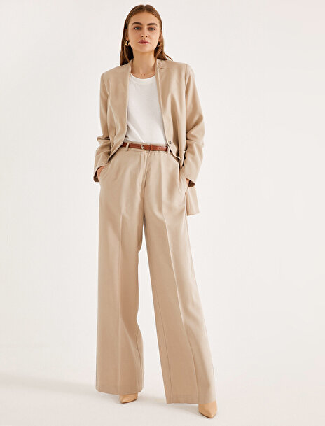 Koton Kadın Kumaş Pantolon İspanyol Paça