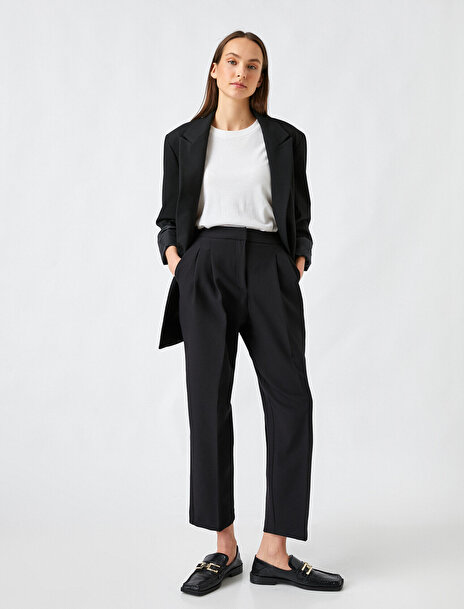 Koton Kadın Bol Paça Kapri Pantolon