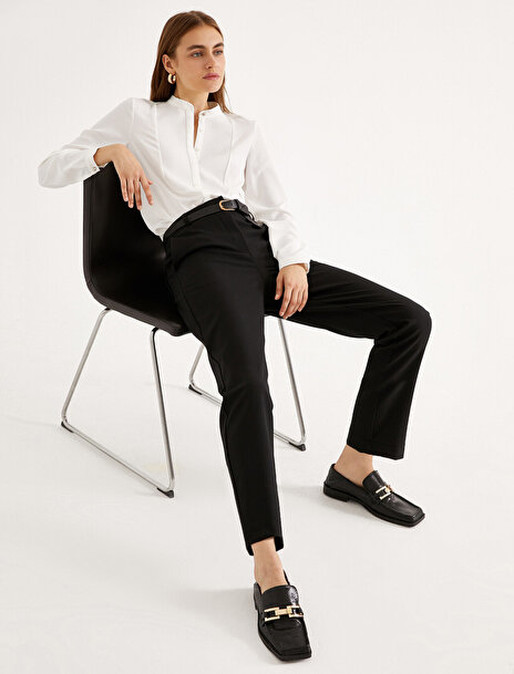 Koton Kadın Slim Fit Kumaş Pantolon