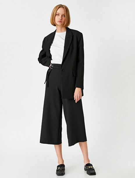 Koton Kadın Kemerli Culotte Pantolon