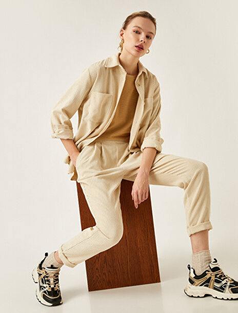 Koton Kadın Beli Lastikli Jogger Pantolon