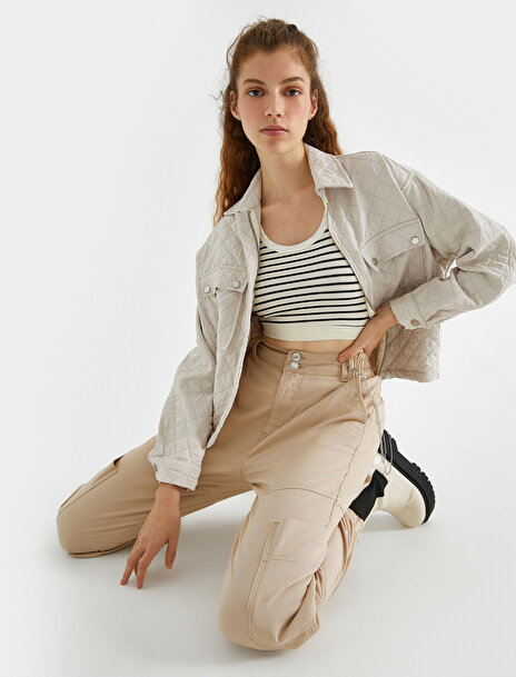 Koton Ole Genç Kız Zincir Detaylı Pantolon Jogger Fit Koton Ole Genç Kız Zincir Detaylı Pantolon Jogger Fit