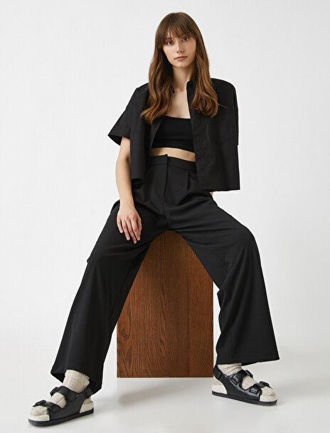 Koton Kadın Kumaş Pantolon Bol Paça