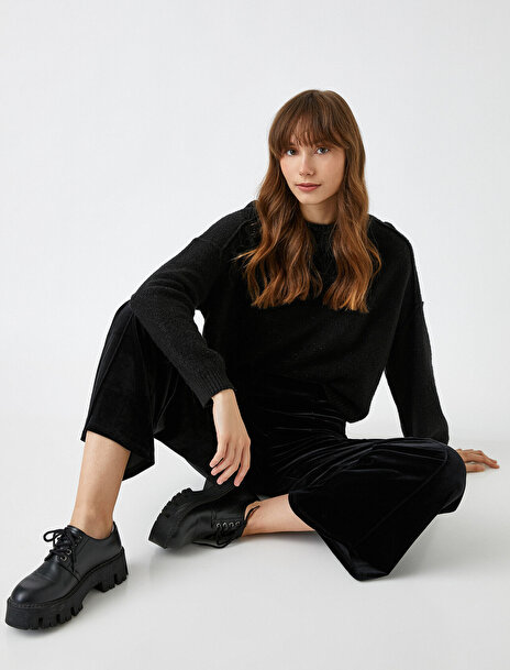 Koton Kadın Kadife Pantolon Elastik