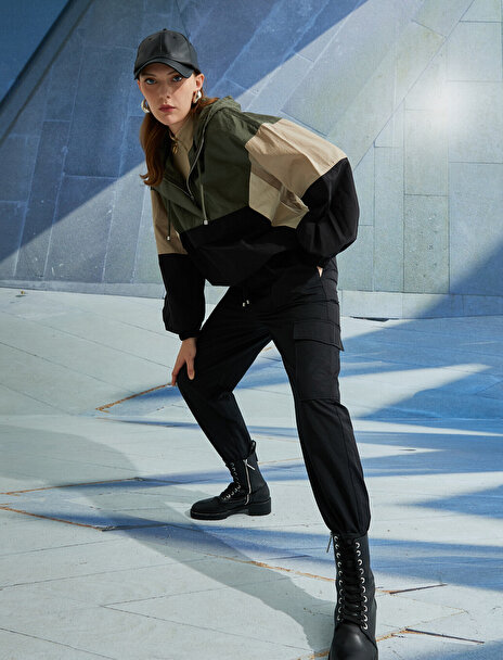 Koton Kadın Beli Lastikli Kargo Pantolon