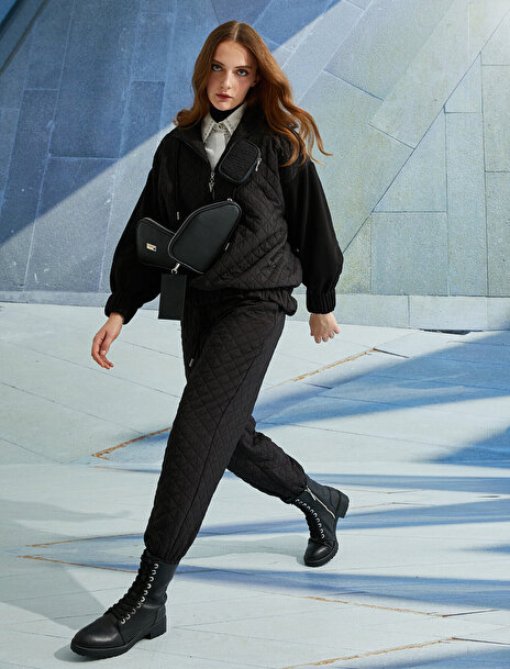 Koton Kadın Kapitone Beli Lastikli Jogger Pantolon