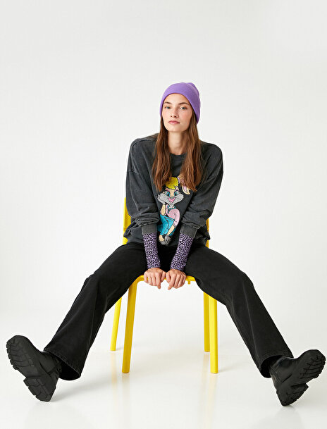 Koton Ole Genç Kız Bol Paça Yüksek Bel Kot Pantolon - Bianca Jean