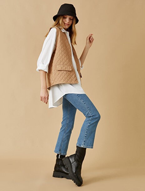 Koton Ole Genç Kız Normal Bel Crop Kot Pantolon - Victoria Crop Jean