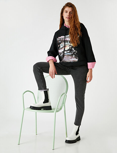 Koton Ole Genç Kız Dar Paça Kot Pantolon - Mom Slim Jean