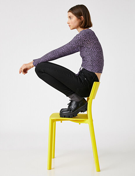 Koton Ole Genç Kız Yüksek Bel Skinny Jean Pantolon Pamuklu