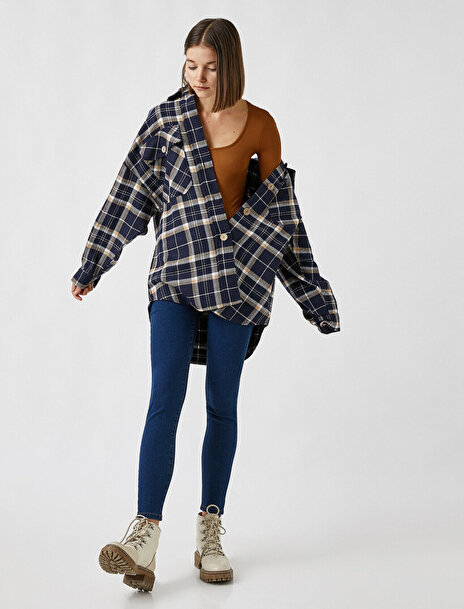 Koton Ole Genç Kız Yüksek Bel Cepli Kot Pantolon - Skinny Jean