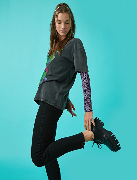 Koton Ole Genç Kız Yüksek Bel Dar Kesim Skinny Kot Pantolon - Carmen Jean